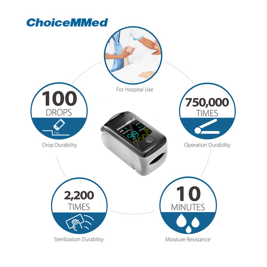 ChoiceMMed MD300CI218 OLED Medical Finger Pulse Oximeter With Bluetoot